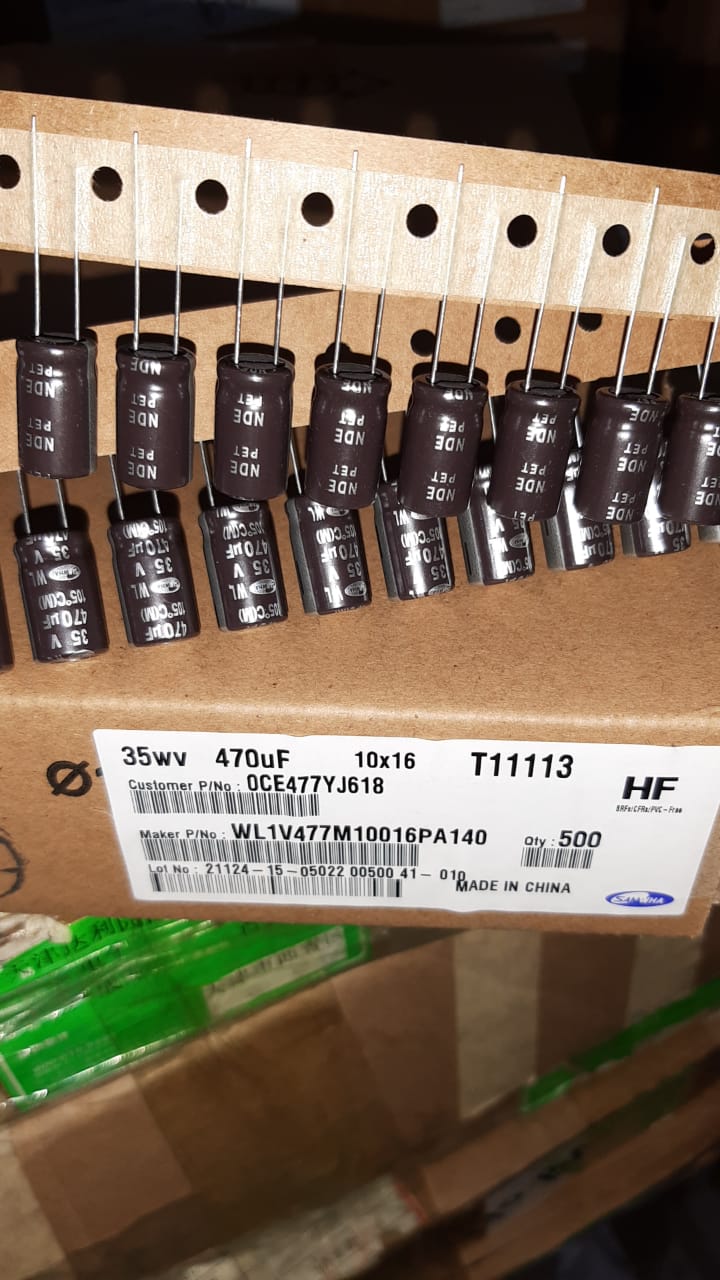 SAMWHA CAPACITOR 470UF 35V - MONGIA ELECTRONICS